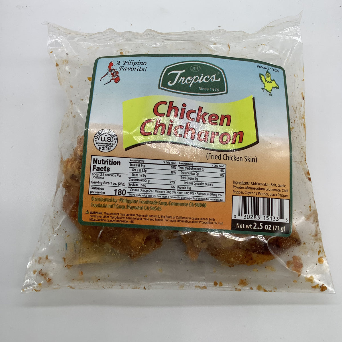 Tropics Chicken Chicharon - Fried Chicken Skin – Asia Mart, Santa Rosa